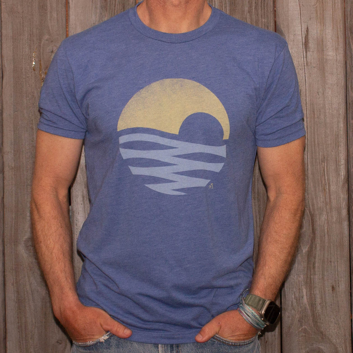 Crimson Tide Tee – Men's Coastal Graphic Tee in Royal – Nikau Kai Waterman Shop